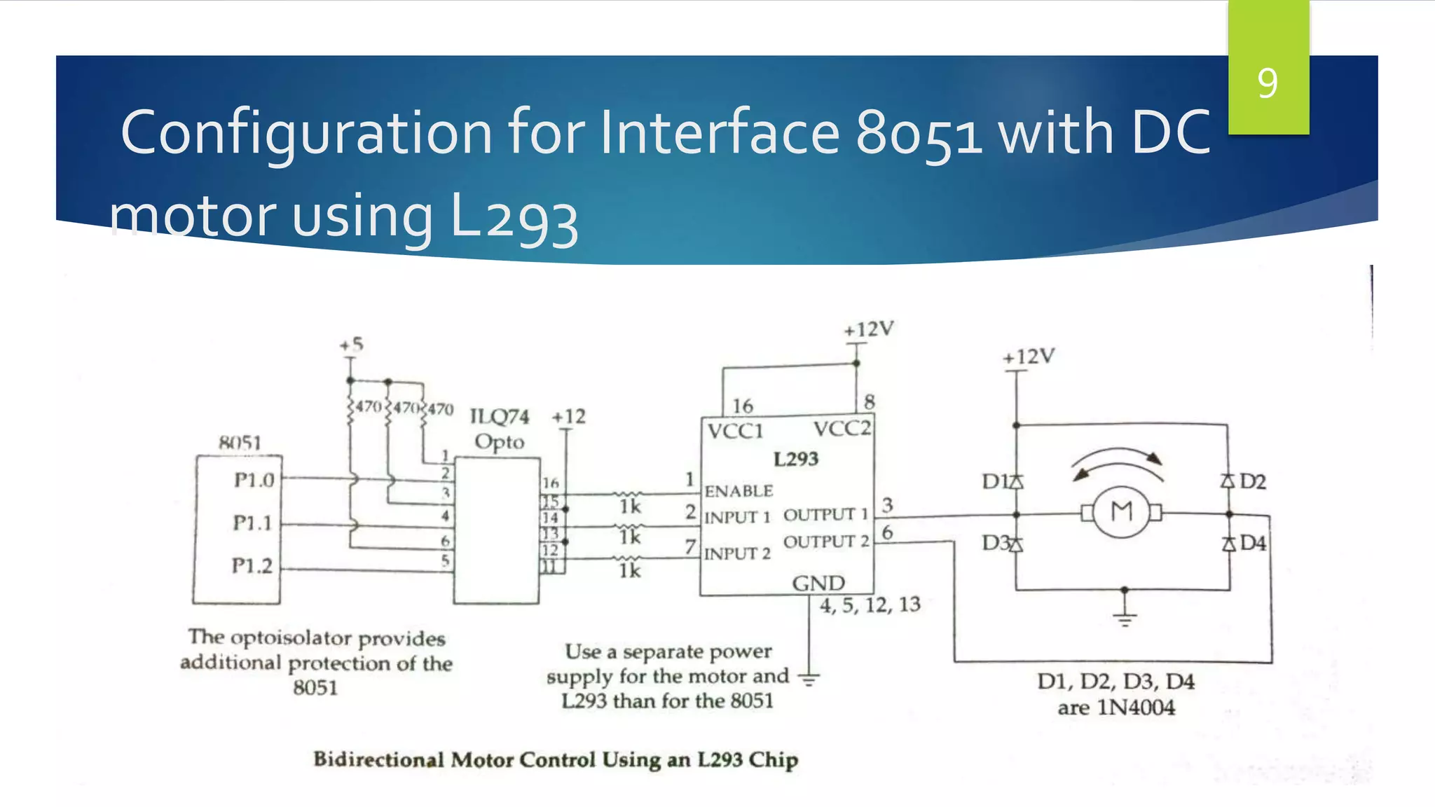 DC Motor Direction Control Using 8051 C Program | PPTX