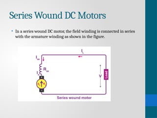 DC Motor electrical technology electrical engineering | PPTX