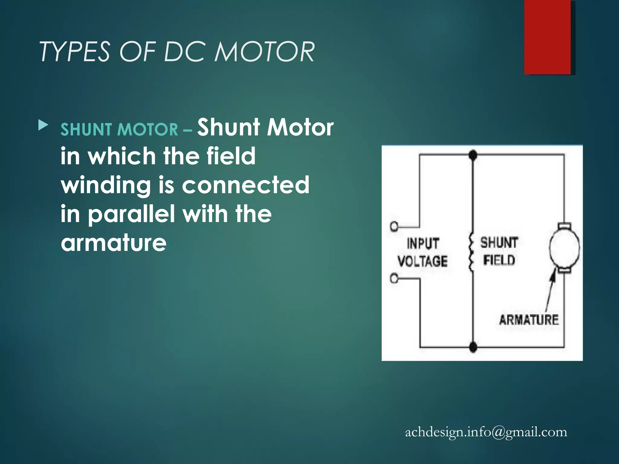 Presentation On Dc Motors | PPT