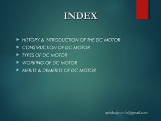 Presentation On Dc Motors | PPT