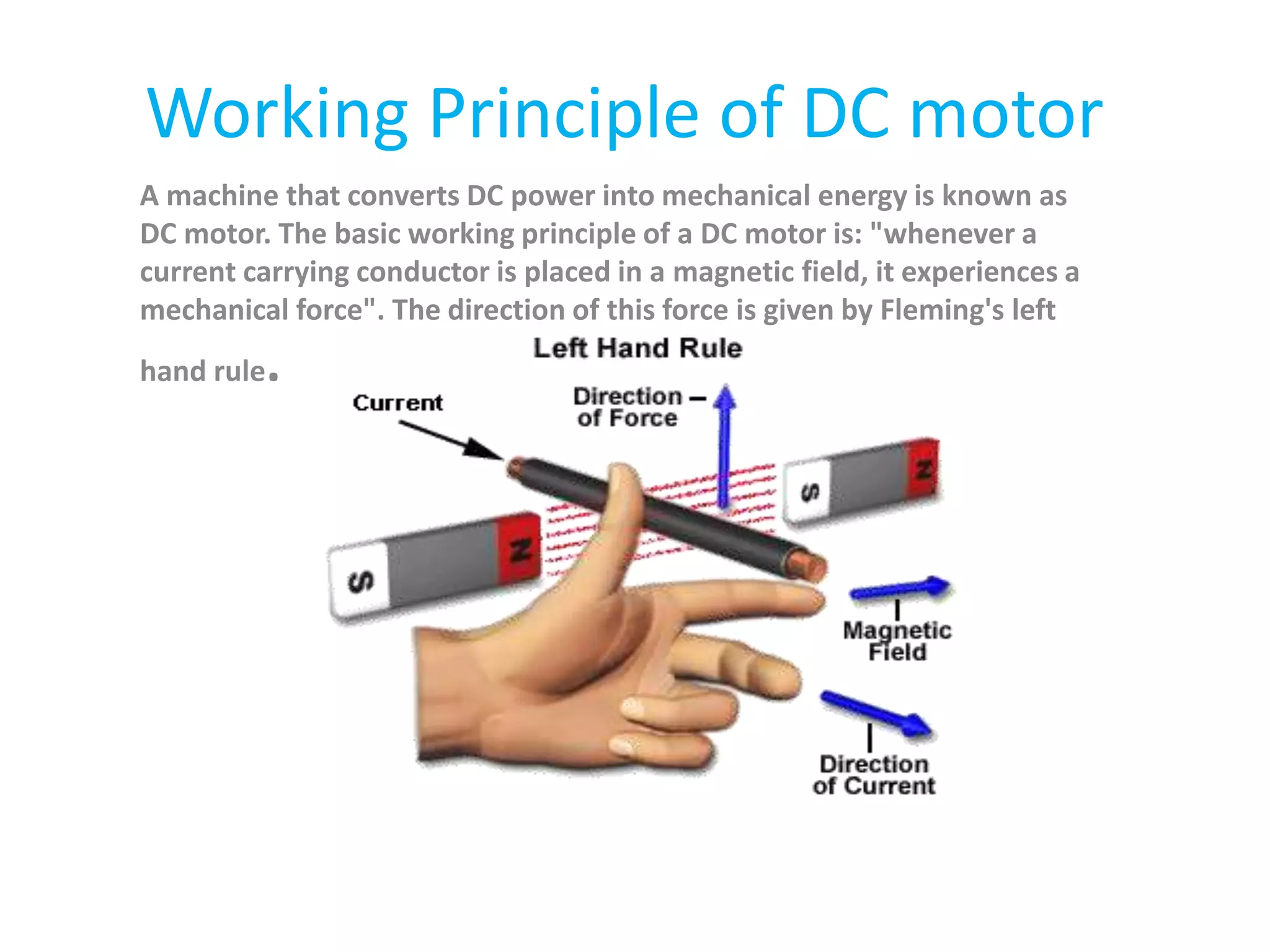 Dc motor operation and maintenance | PPTX