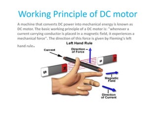 Dc motor operation and maintenance | PPTX