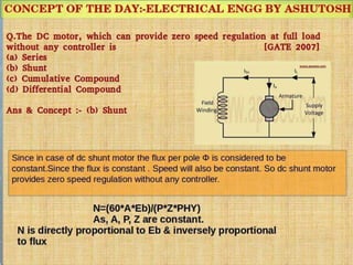 Dc motor related questions and answers | PPTX