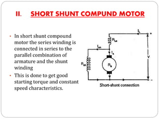 Dc motors and its types | PPTX