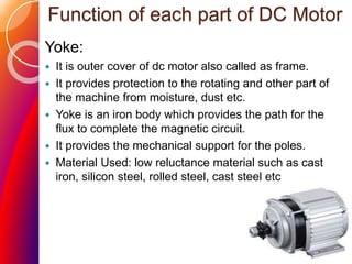 Dc motors | PPTX