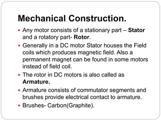 DC motors | PPT