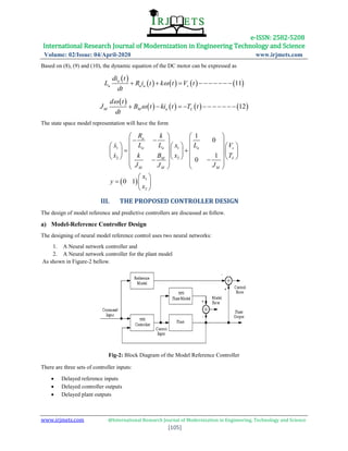 Dc motor speed control with the presence of input disturbance using ...