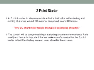 dc motor starter.pptnmkdssbfhhhhdhhdhhhdh | PPT