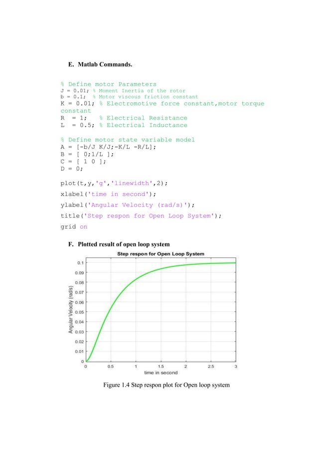 Dc Motor Modelling And Design Fullstate Feedback Controller Pdf