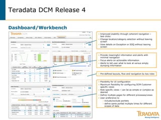 Teradata Demand Chain Management (DCM): Version 4 | PDF