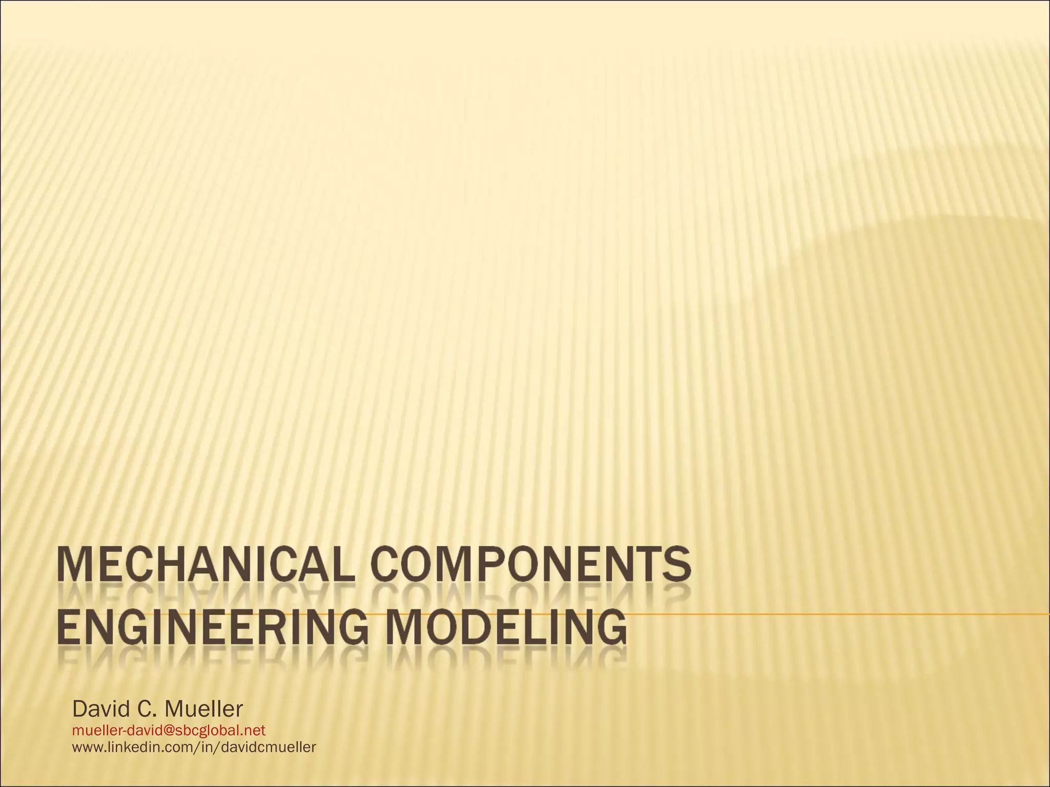 DCM Portfolio Mechanical Components | PPT