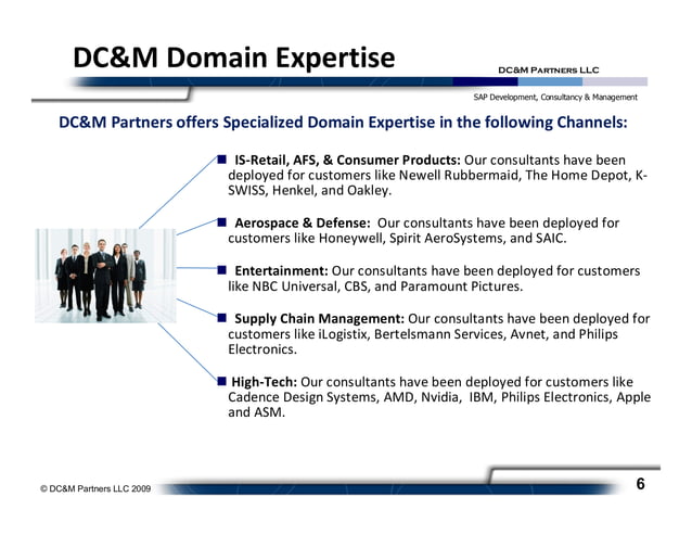 DCM SAP Services Presentation | PDF