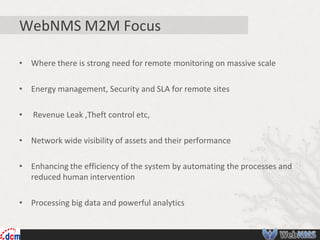 Dcm solution for m2 m webnms | PPTX