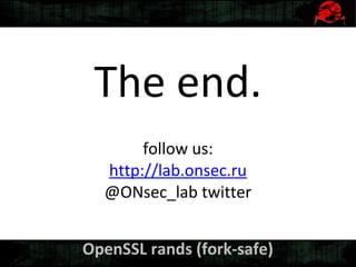 OpenSSL rands (fork-safe) | PDF | Programming Languages | Computing