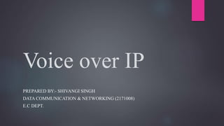 Voice over IP, Data Communication & Networking | PPT