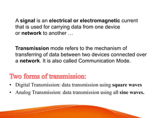 Analog and Digital Transmission | PPTX