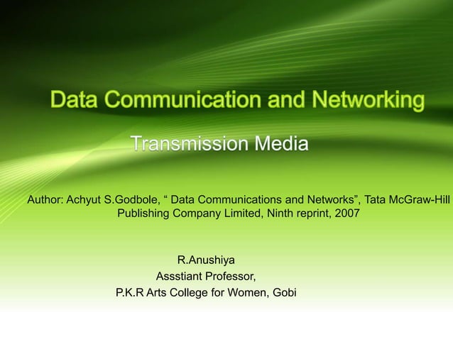 Transmission Media. | PPT