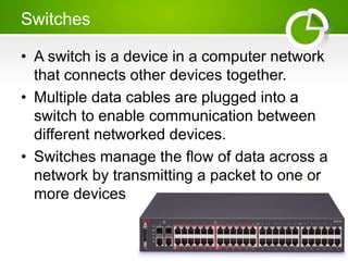 Topology,Switching and Routing | PPT