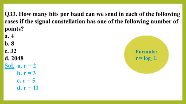 Physical Layer Numericals - Data Communication & Networking | PDF ...