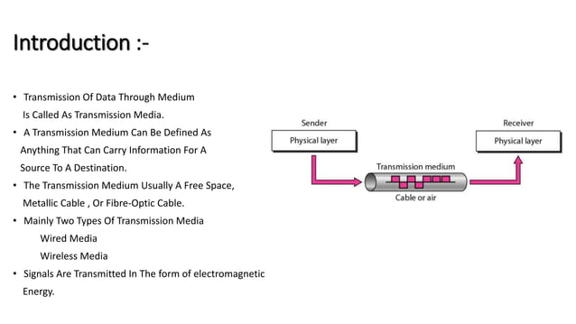 Dcn ppt-transmission media | PPTX | Computer Networking | Computing