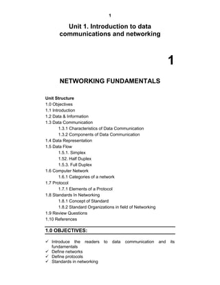 Data communications and networking(DCN) | PDF