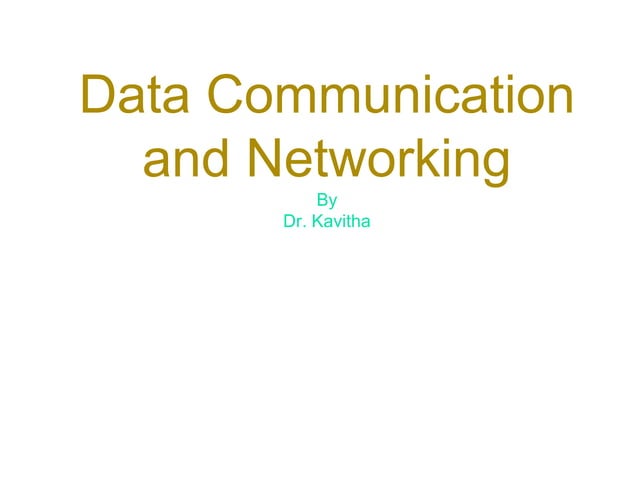 DCN Chapter 1 | PPT | Computer Networking | Computing
