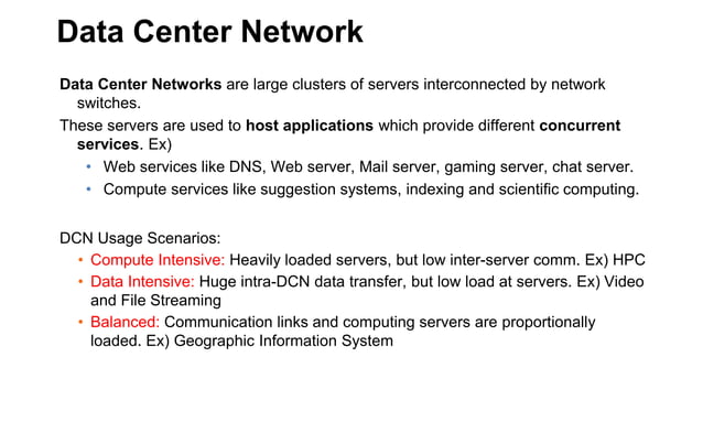 Introduction to Data Center Network Architecture | PPTX