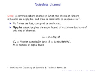 Introduction to Channel Capacity | DCNIT-LDTalks-1 | PDF