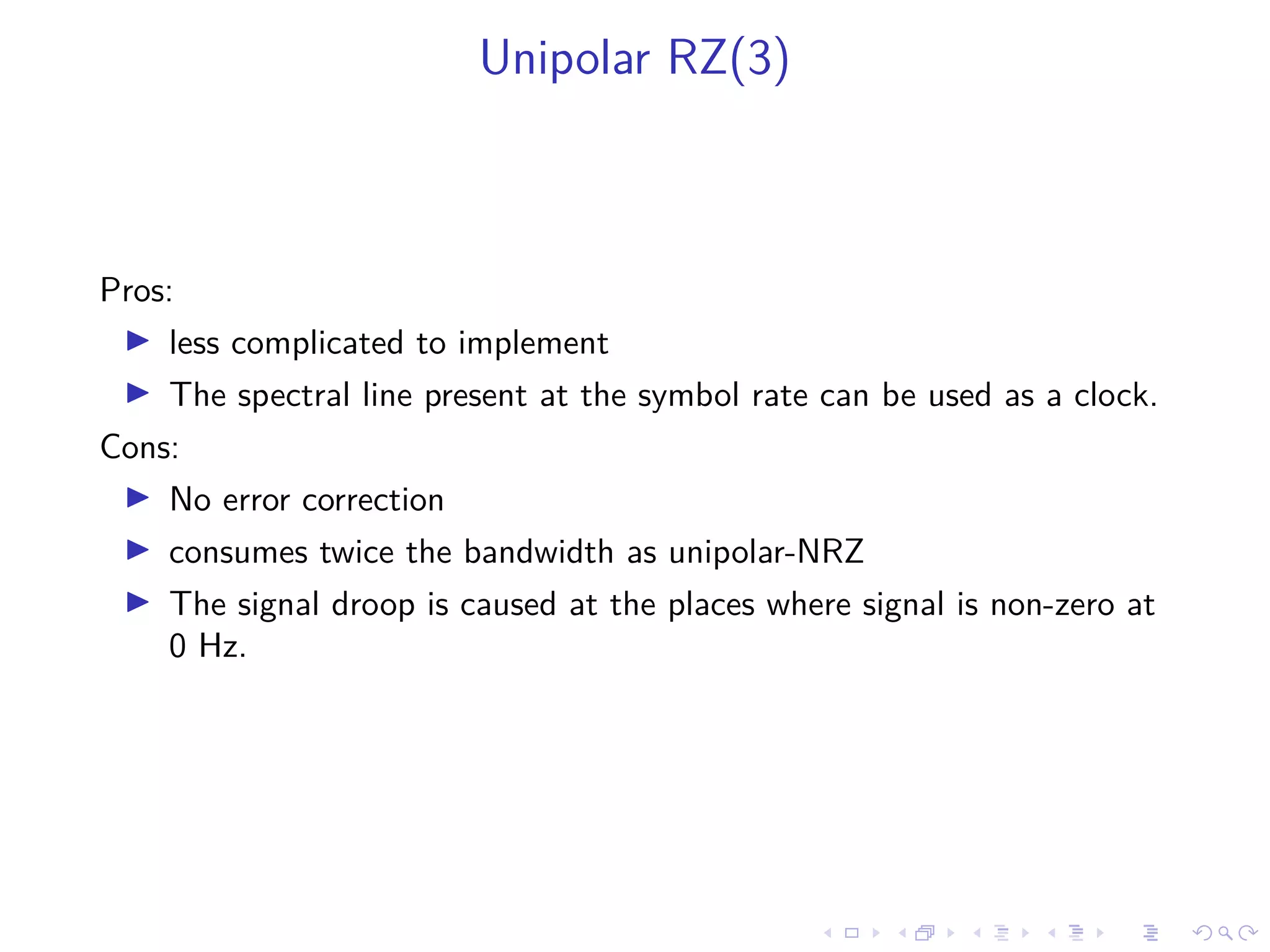 Unipolar Encoding Techniques: NRZ & RZ | PDF