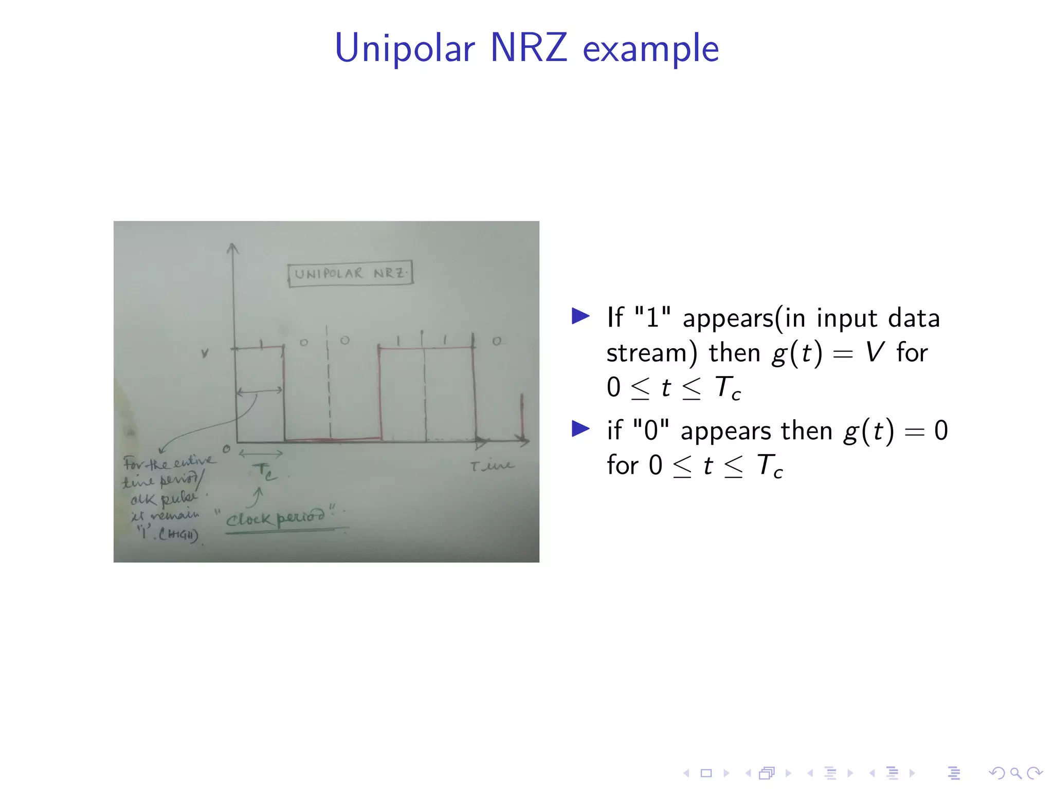 Unipolar Encoding Techniques: NRZ & RZ | PDF