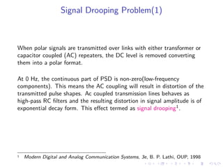 Unipolar Encoding Techniques: NRZ & RZ | PDF