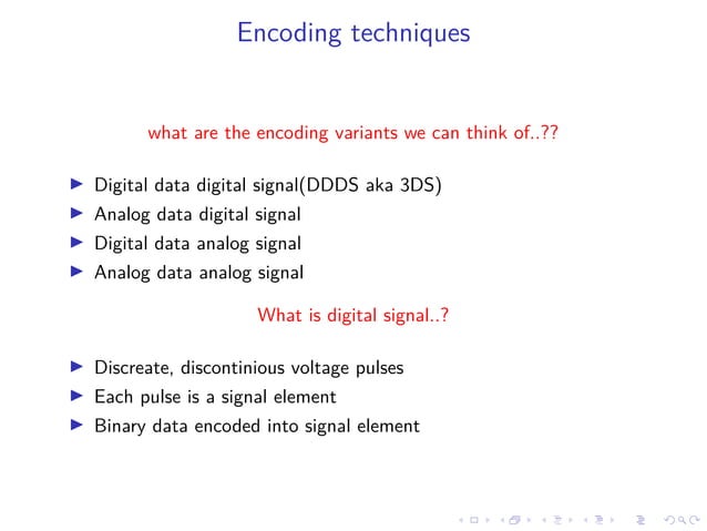 Unipolar Encoding Techniques: NRZ & RZ | PDF