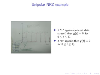 Unipolar Encoding Techniques: NRZ & RZ | PDF