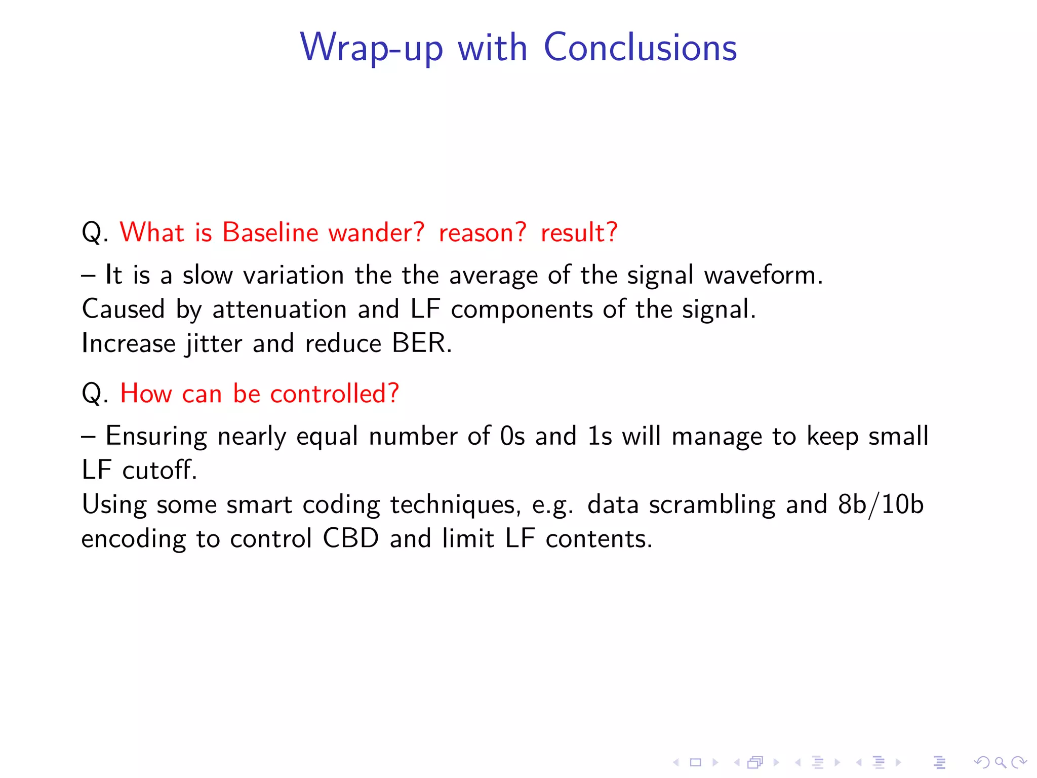 Baseline Wandering | PDF