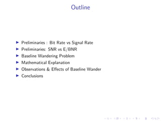 Baseline Wandering | PDF