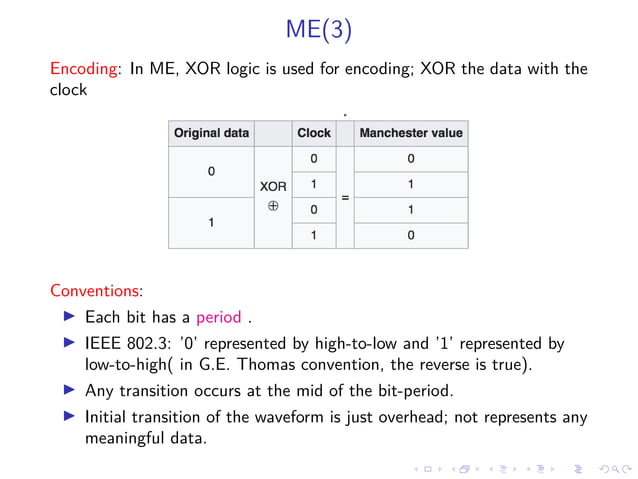 Manchester & Differential Manchester encoding scheme | PDF