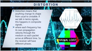 Transmission Impairment (Attenuation, Distortion, Noise) | PPTX