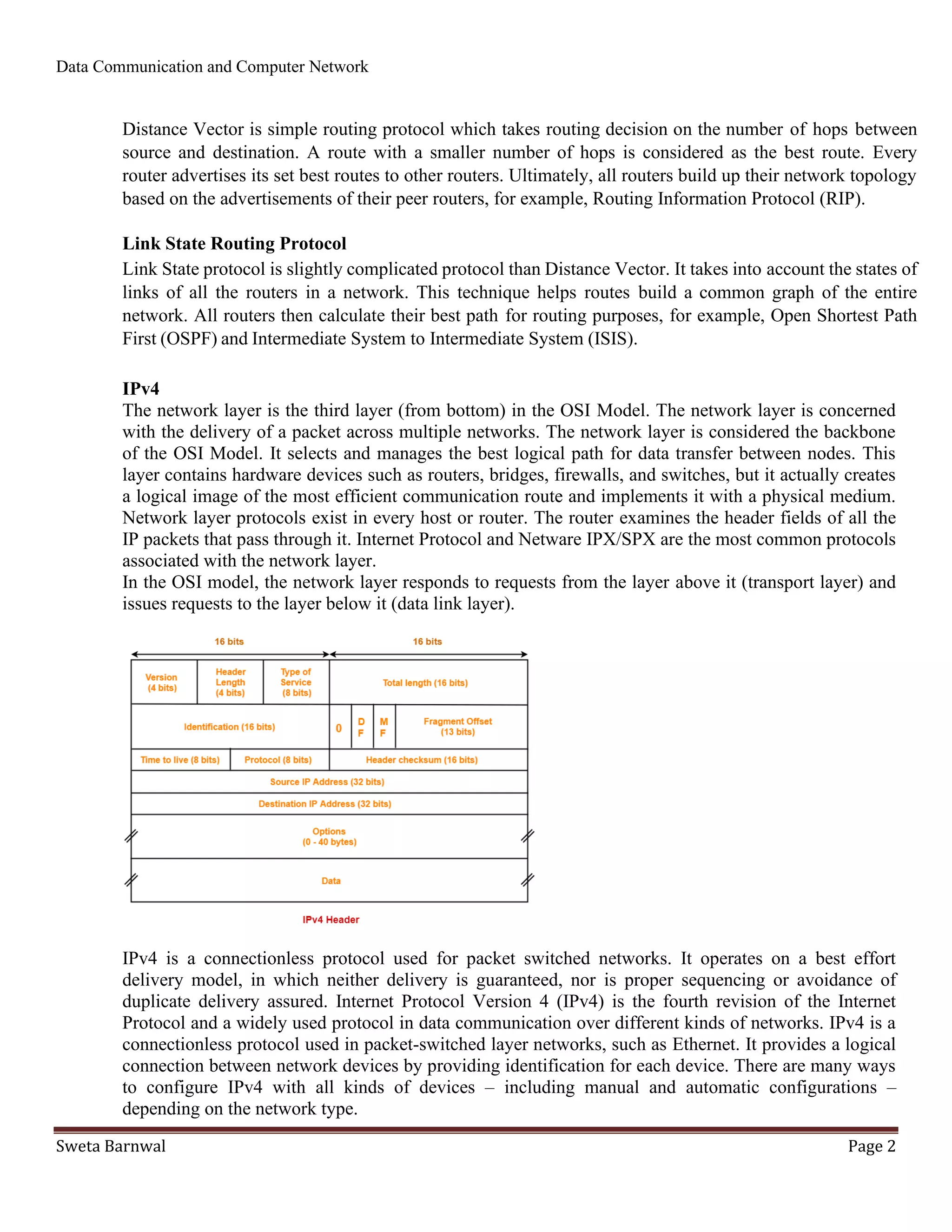 Network Layer & Transport Layer | PDF