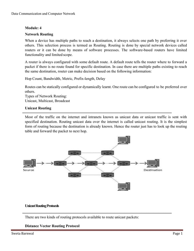 Network Layer & Transport Layer | PDF | Computer Networking | Computing