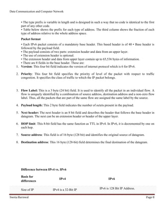 Network Layer & Transport Layer | PDF
