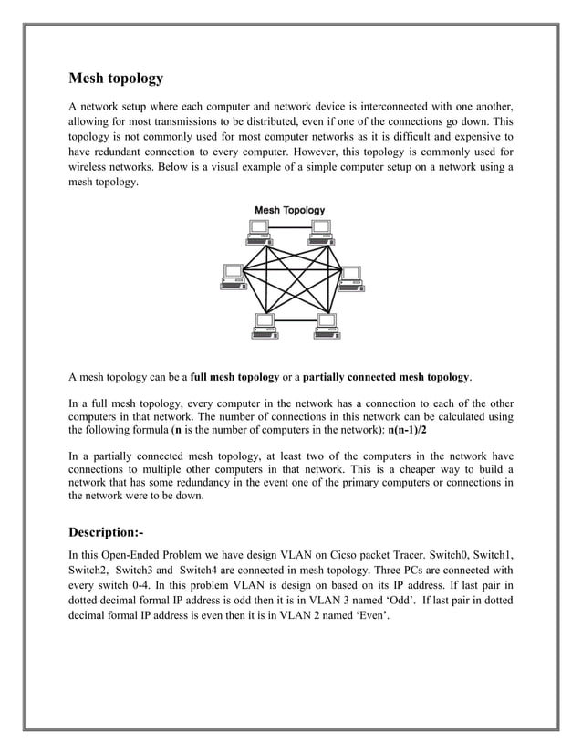 Vlan On Packet Tracer Pdf Computer Networking Computing