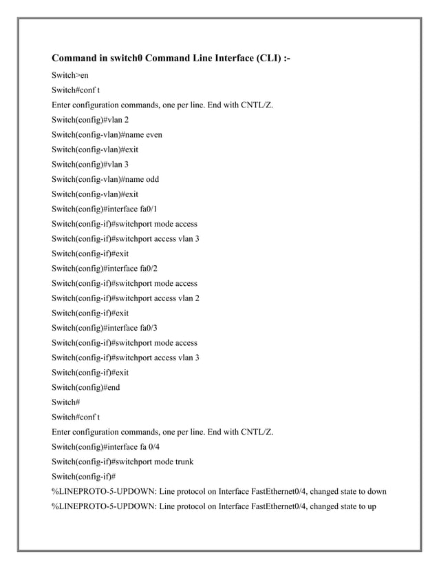 Vlan On Packet Tracer Pdf Computer Networking Computing