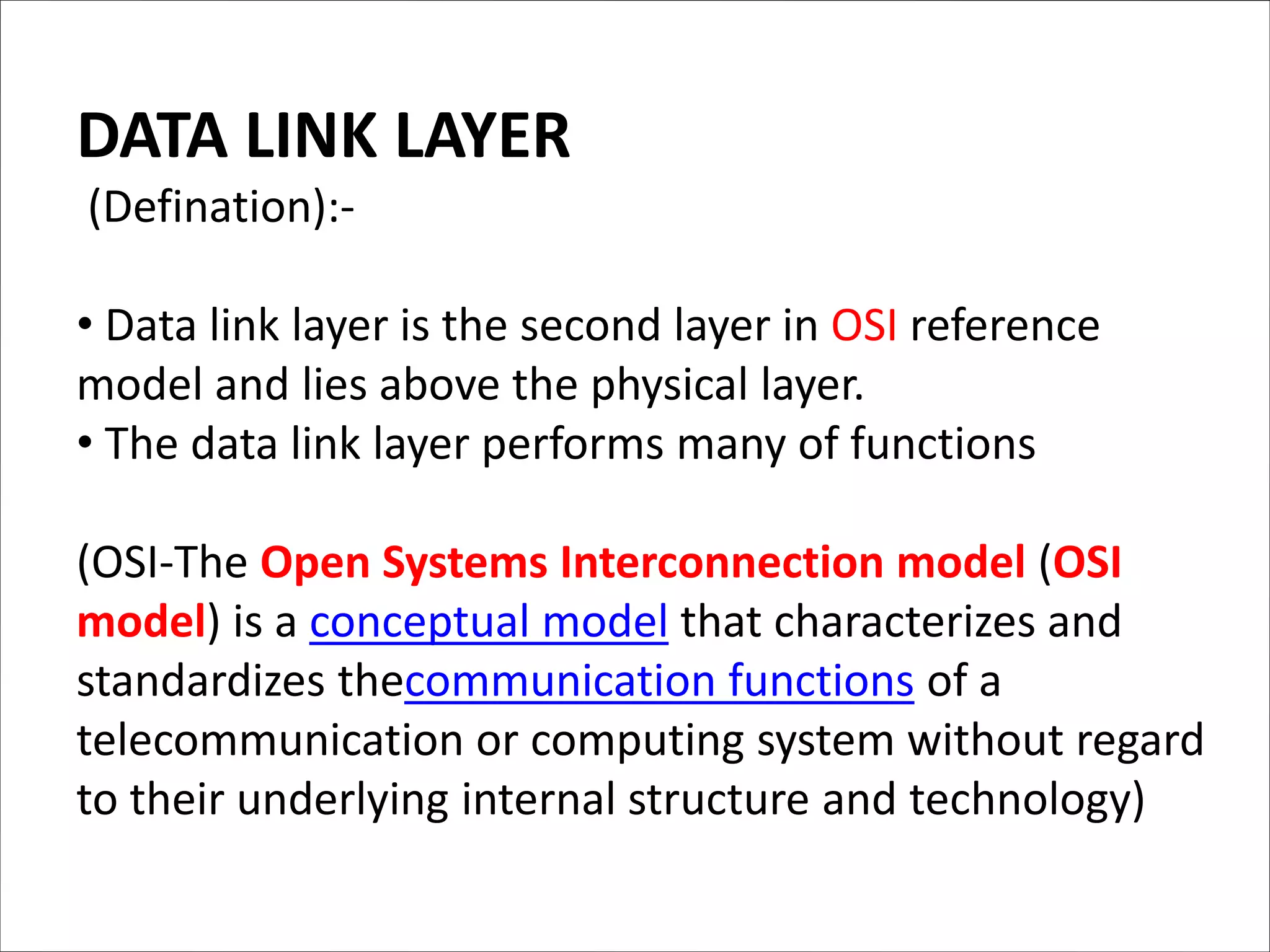 Dcn ppt on data link layer | PPT