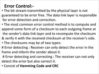 Dcn ppt on data link layer | PPT