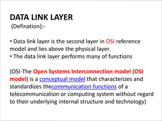 Dcn ppt on data link layer | PPT