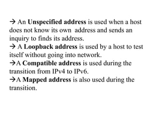 IPV6 ADDRESS | PPTX
