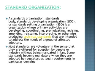 Standard organisations in data communication and networking | PPTX