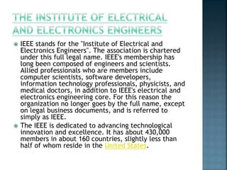 Standard organisations in data communication and networking | PPTX