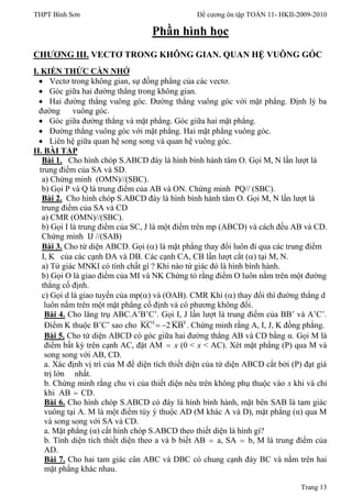 Dc ôn tâp hkii | PDF