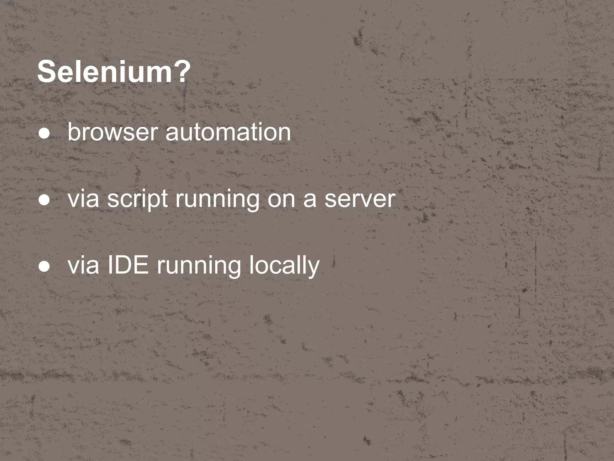 Introduction to Selenium IDE | PDF | Web Development | Internet